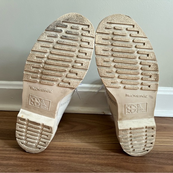 Dr. Martens | Shoes | Dr Doc Marten 46 Pascal Mono White Boots | Poshmark